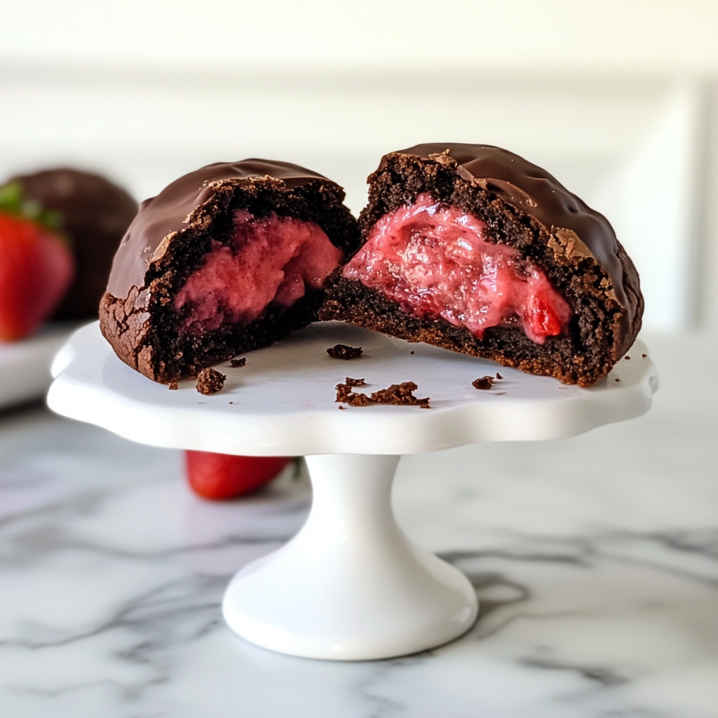 Strawberry Stuffed Brownie (1 Dozen) – Goodies Cookie Delivery
