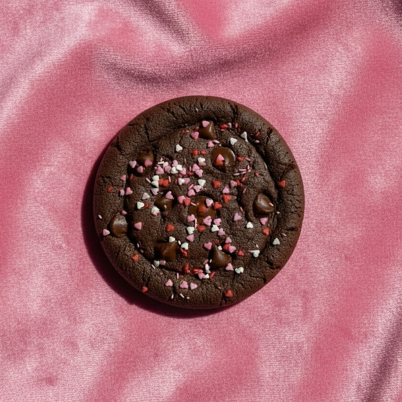 Heart Sprinkle Chocolate Chocolate Chip Cookie (1 Dozen) – Goodies ...